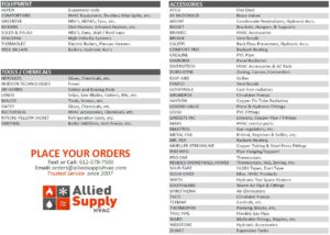 Product Lines – Allied Supply — HVAC